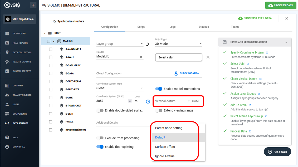 Elevation Settings (KB-AP031) – vGIS Support Center